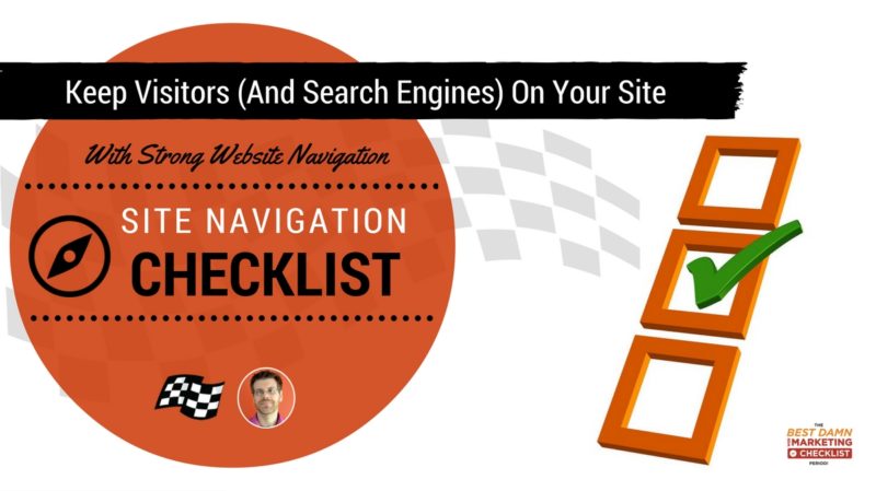Site Navigation Checklist [Infographic] | Stoney de Geyter