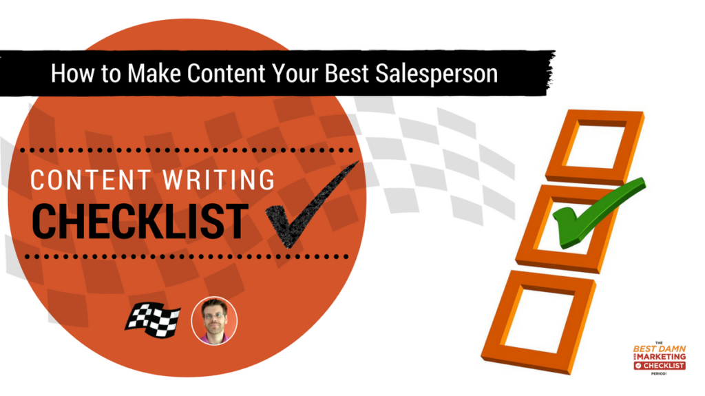 Content Writing Checklist [Infographic] | Stoney deGeyter