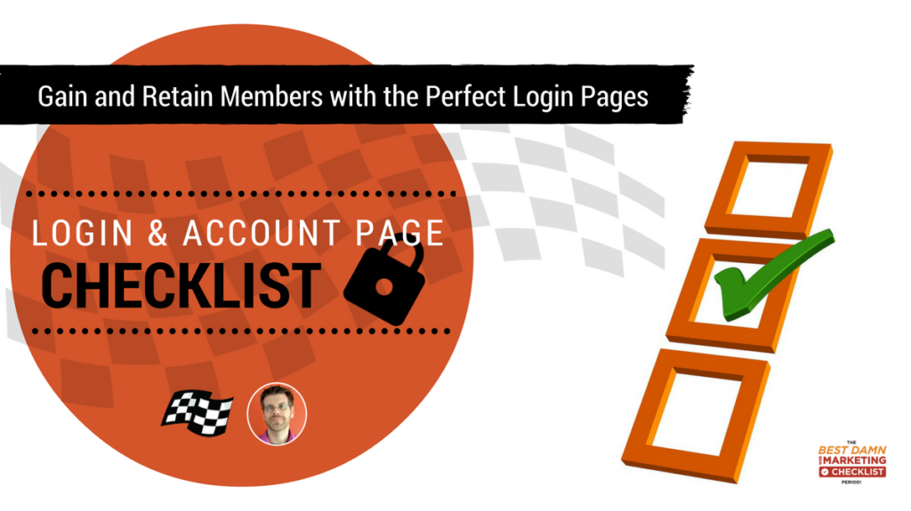Login & Account Page Checklist [Infographic] | Stoney deGeyter